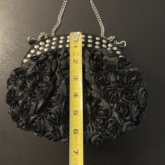 Betsey Johnson | Bags | Betsey Johnson Black Rose Purse | Poshmark